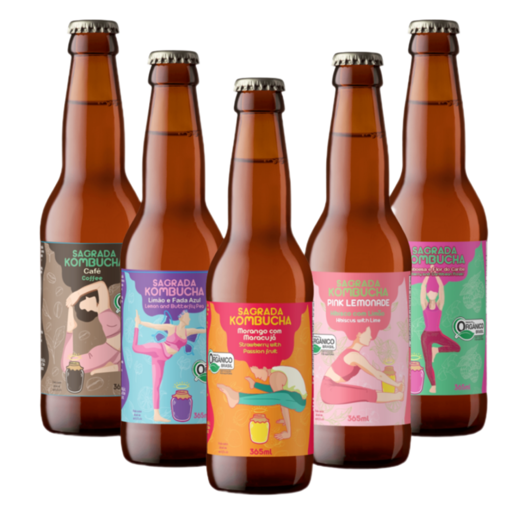 Sagrada Kombucha Orgânica – 3 Caixas (18 un. 365ml) – Kombucha da Ca